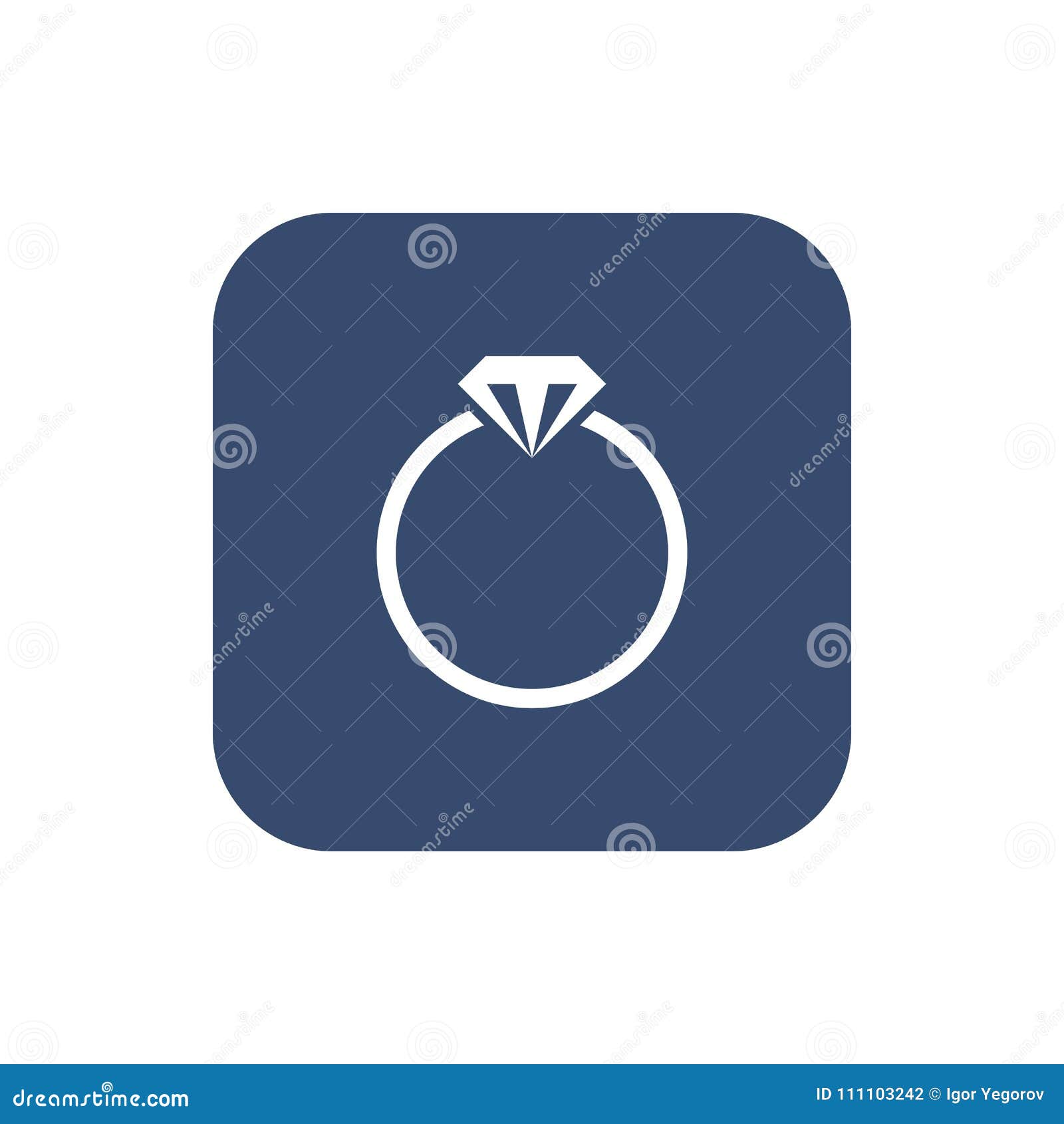 Ring icon. Flat design. stock vector. Illustration of bijouterie ...