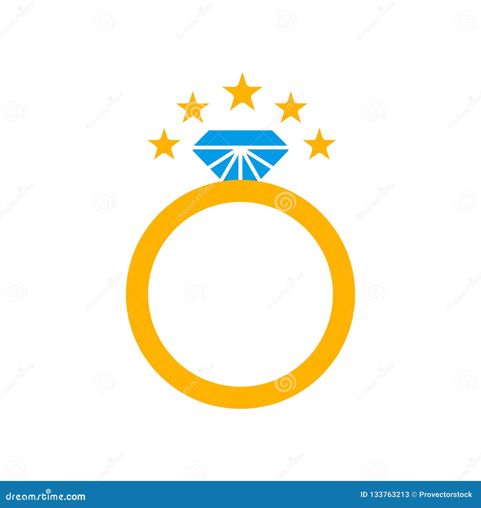 Ring Icon Vector Sign and Symbol Isolated on White Background, R Stock ...