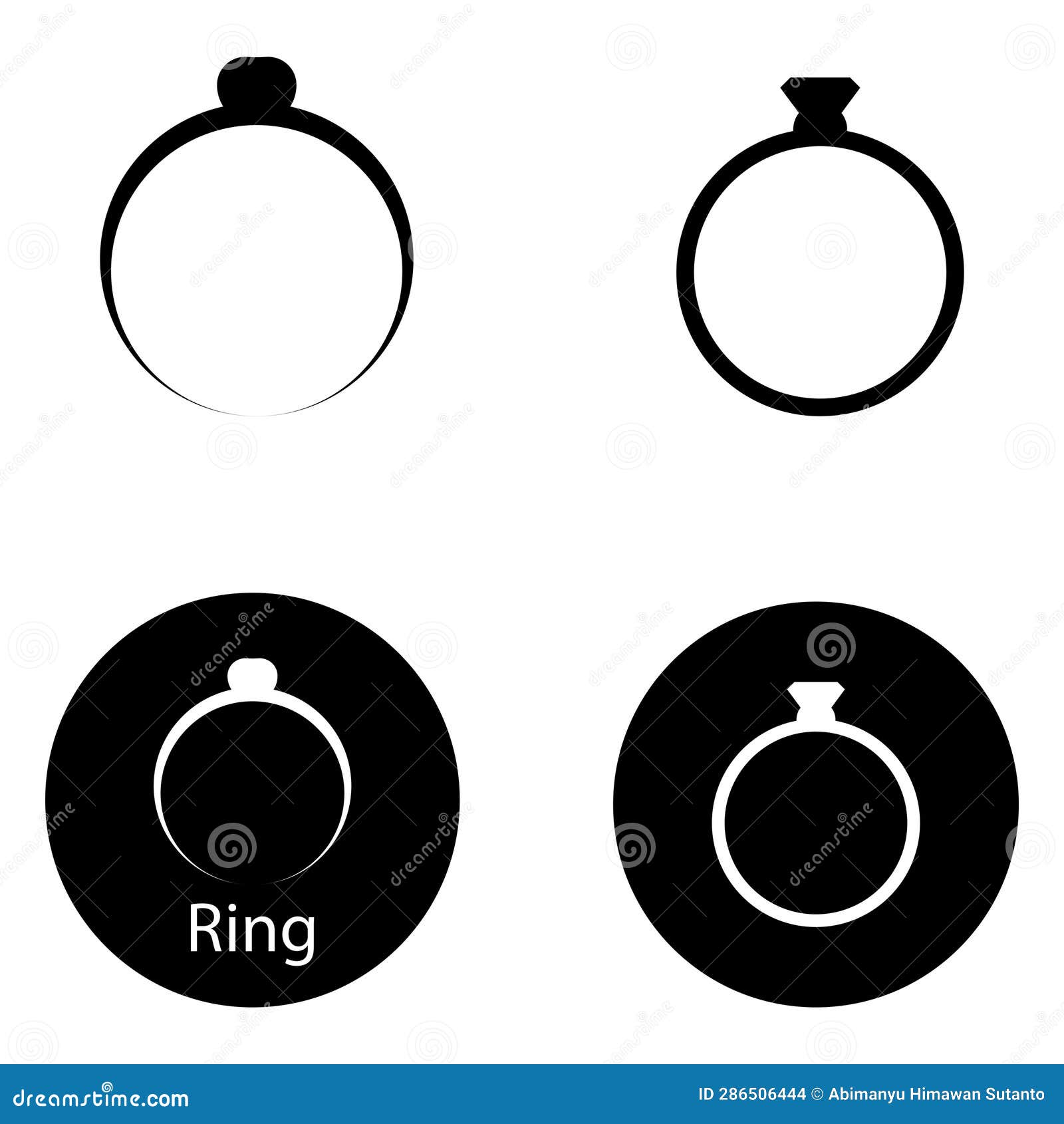 Ring icon vector stock illustration. Illustration of ring - 286506444