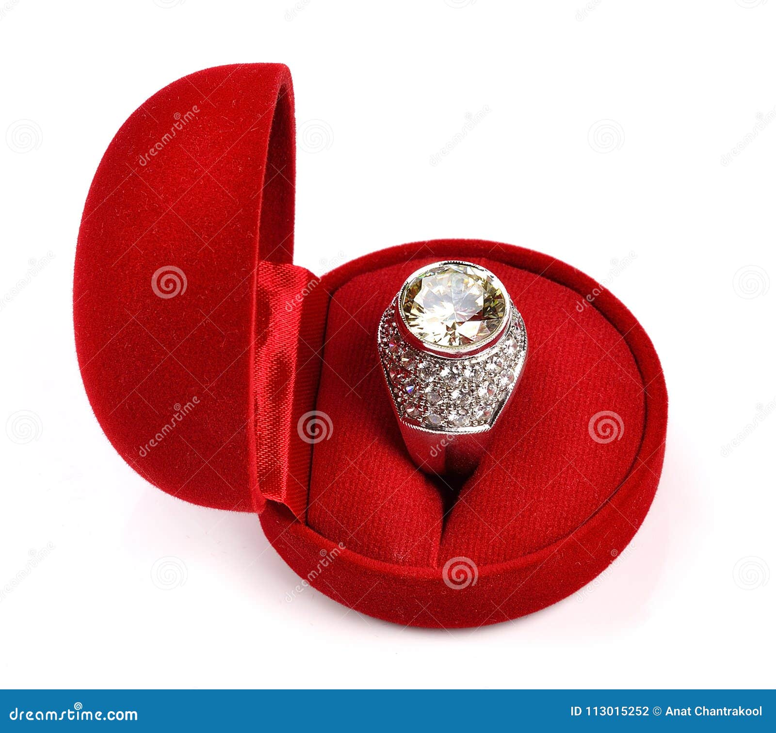 Ring Isolated on a White Background Stock Photo - Image of elegant ...