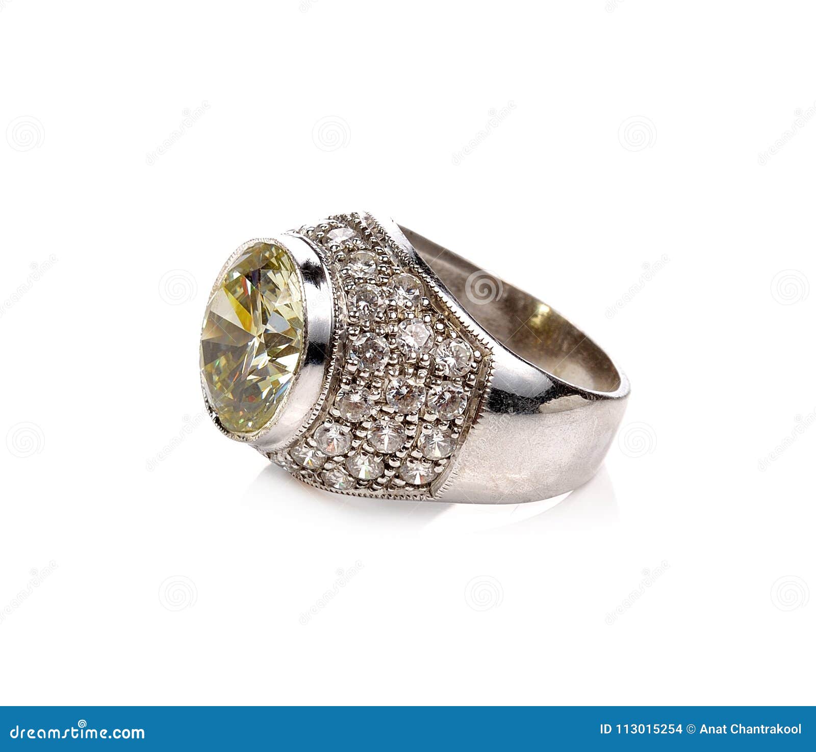 Ring Isolated on a White Background Stock Photo - Image of precious ...