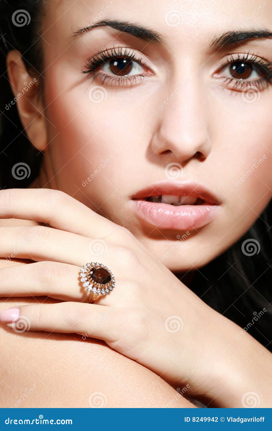 Ring with a jewel stock photo. Image of femininity, decoration - 8249942