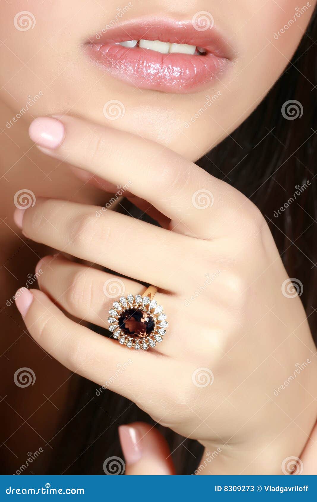 Ring with a jewel stock image. Image of female, luxury - 8309273