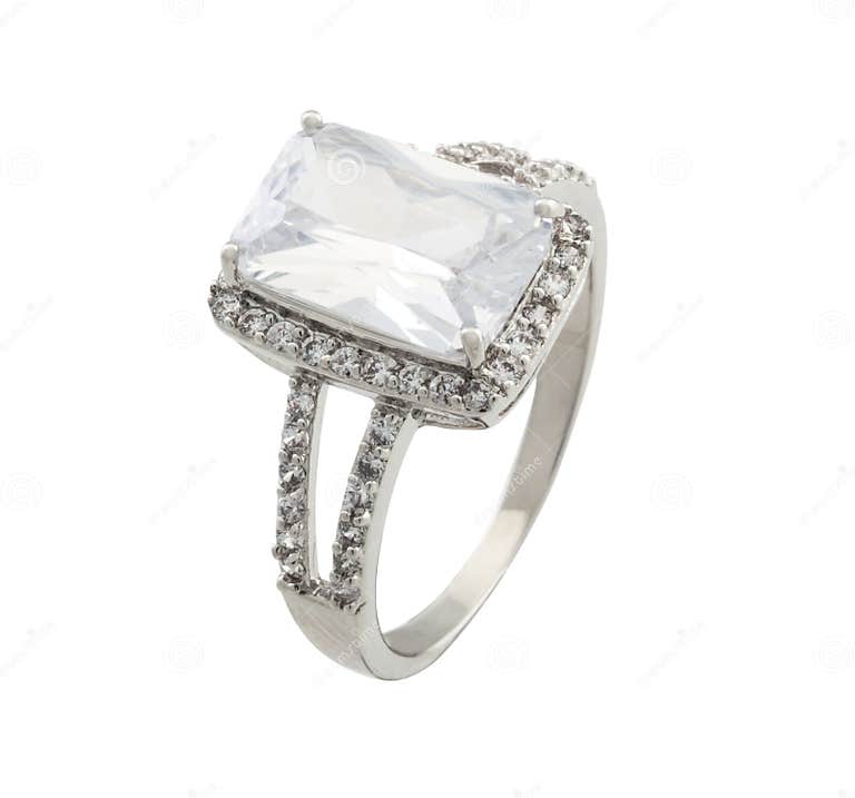 Ring with a jewel stock photo. Image of elegant, isolated - 48140810