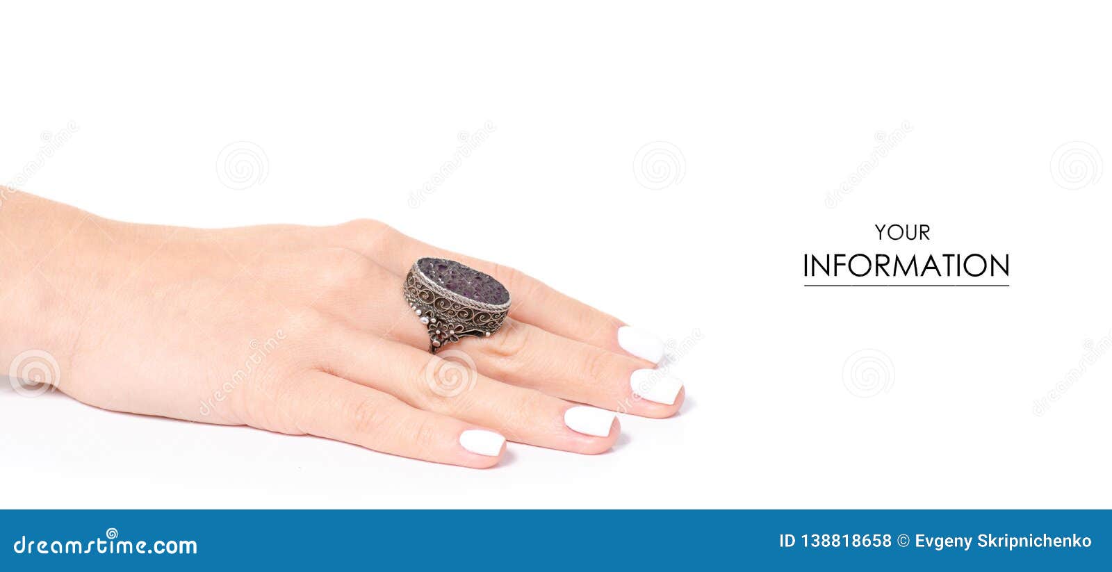 Ring Jewerly Bijouterie on Hand Pattern Stock Photo - Image of knackery ...