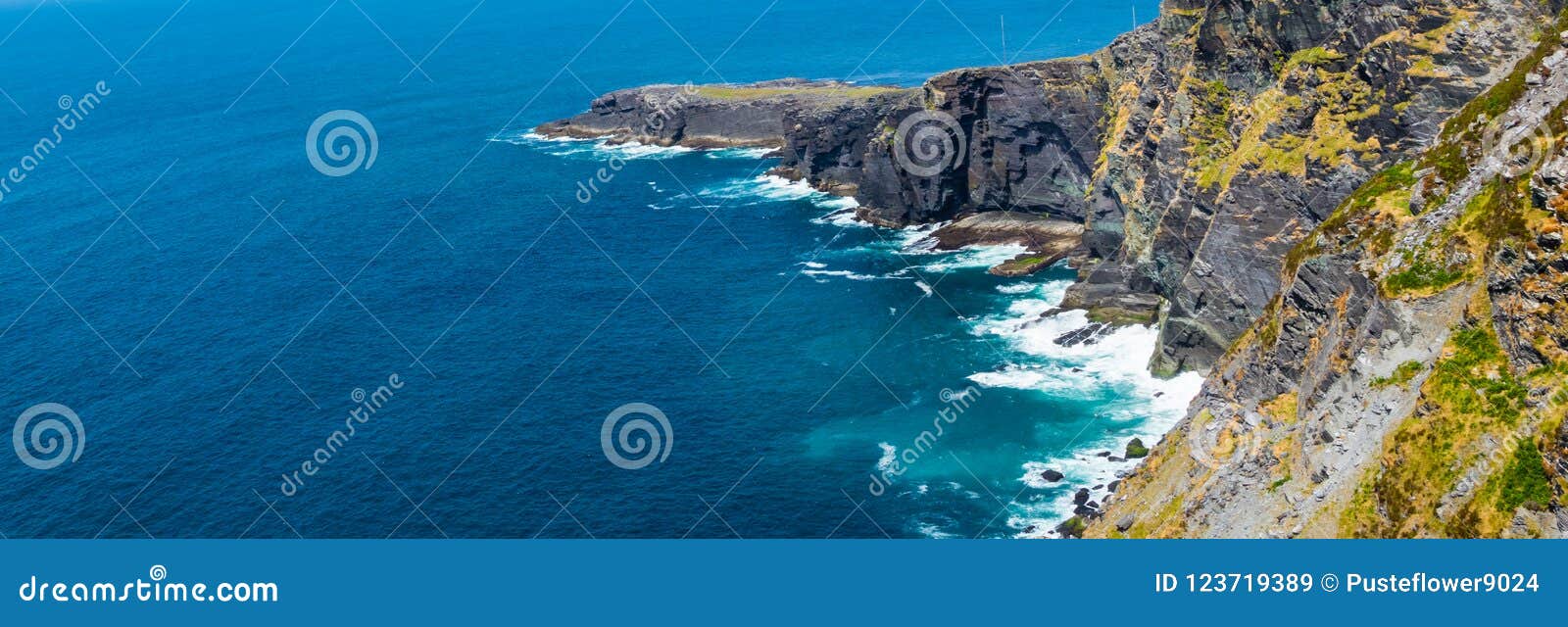 Cliffs of Valentia Island Ireland Stock Image - Image of landscape ...