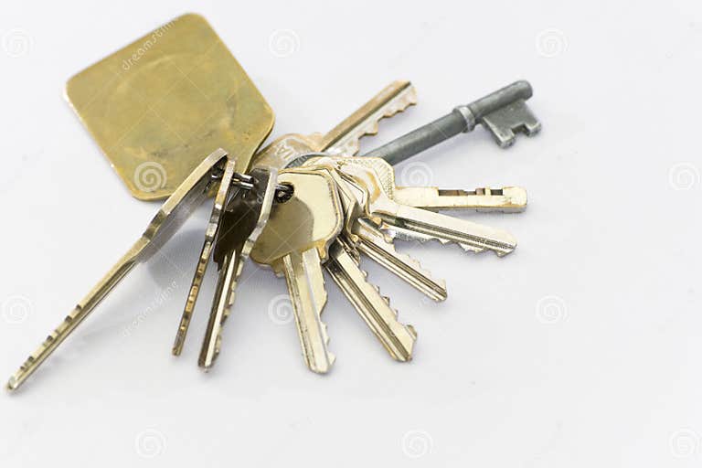 Ring of keys stock image. Image of house, access, lock - 10243317