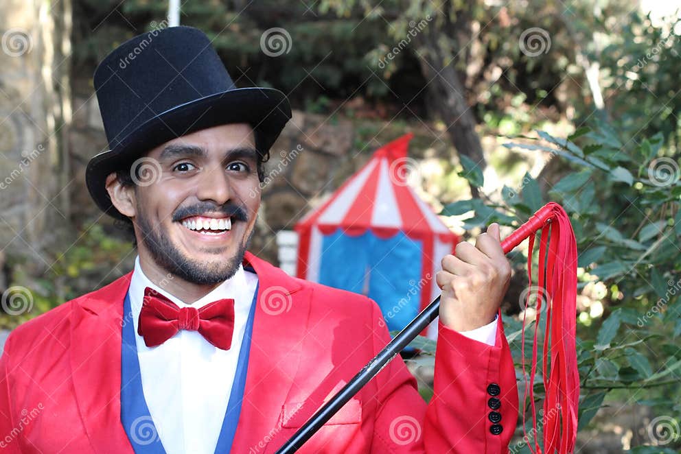 Ring leader in the circus stock photo. Image of cheat - 262650916