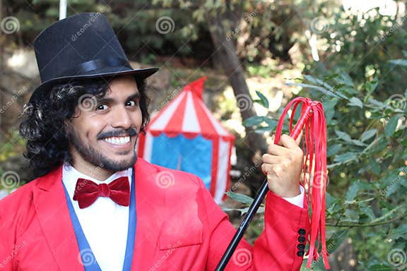 Ring leader in the circus stock image. Image of amusement - 262651121