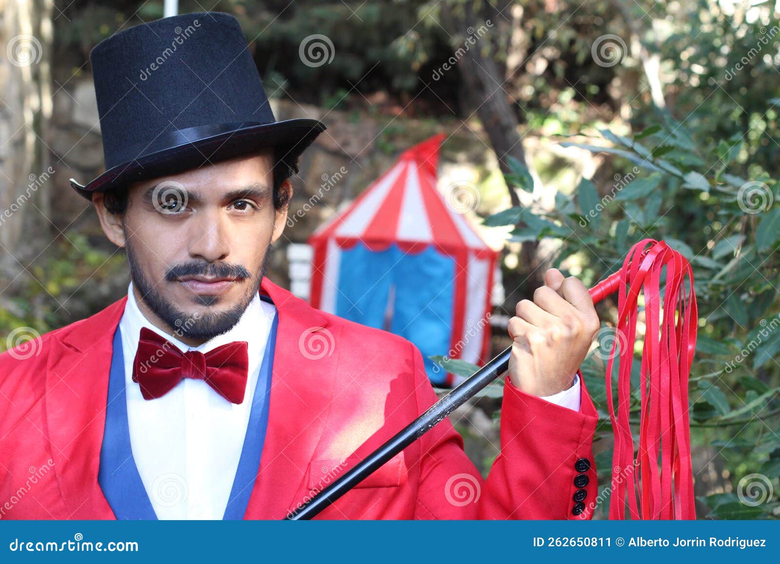 Ring leader in the circus stock image. Image of costume - 262650811