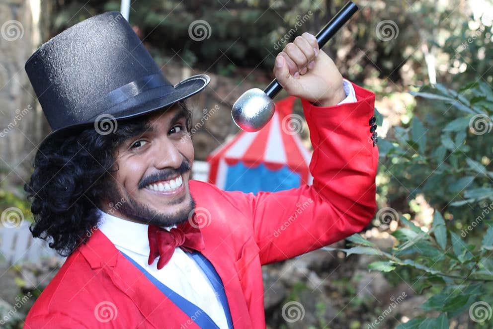 Ring leader in the circus stock image. Image of mexican - 262651057