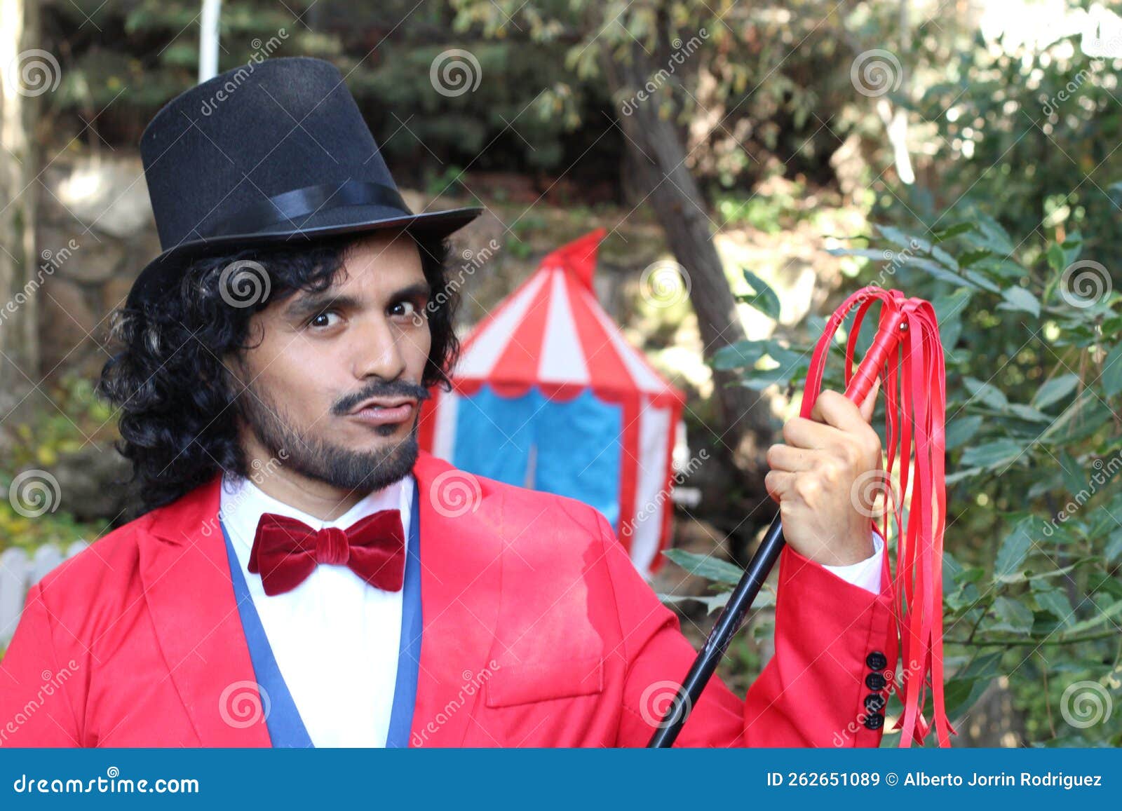 Ring leader in the circus stock image. Image of party - 262651089