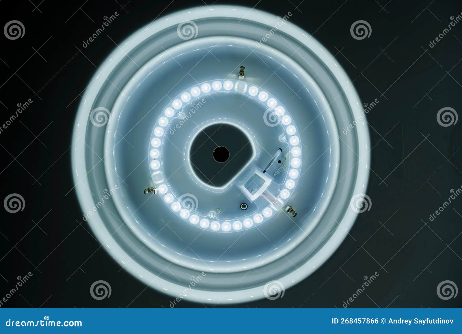 Ring LED Module. the Concept of Modern Economical Lighting Stock Photo ...