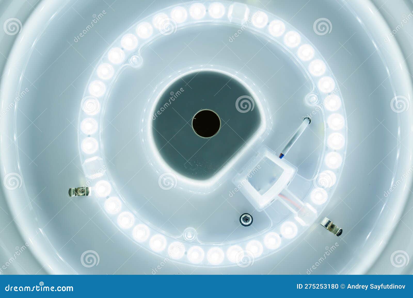 Ring LED Module. the Concept of Modern Economical Lighting Stock Photo ...