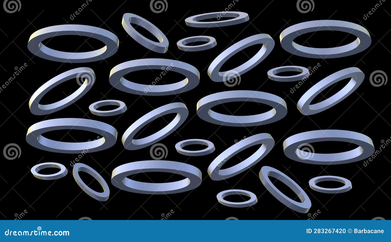 Minimal Drops Concept Ring Flying Pattern on the Pastel Background ...