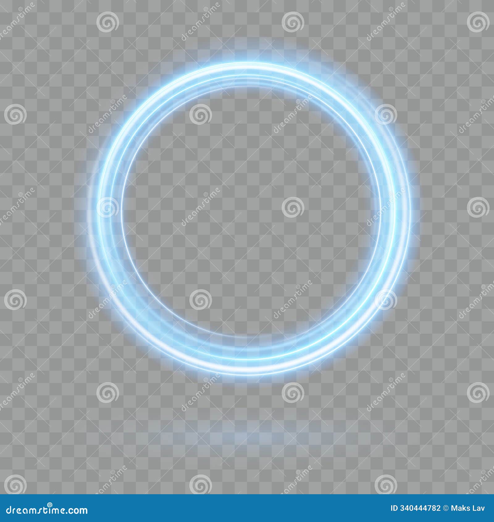 Light Blue Twirl. Curve Light Effect of Blue Line. Luminous Blue Circle Stock Illustration ...