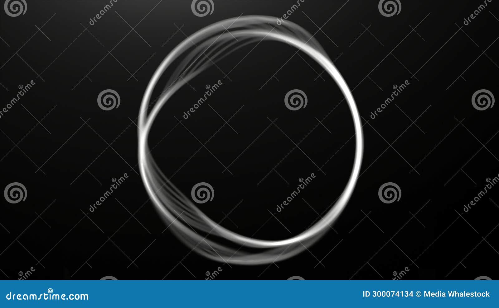 Ring Lines Pulsating on Isolated Background. Motion. Beautiful Ring ...