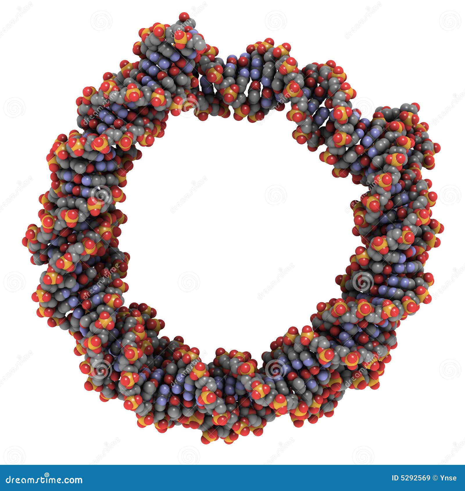 Ring made of DNA stock illustration. Illustration of scientific - 5292569