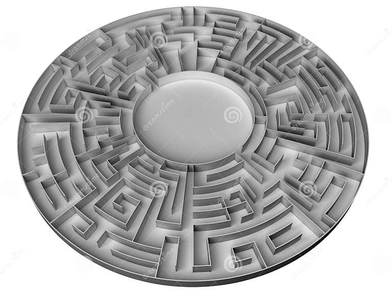 Ring maze stock illustration. Illustration of concepts - 2988518