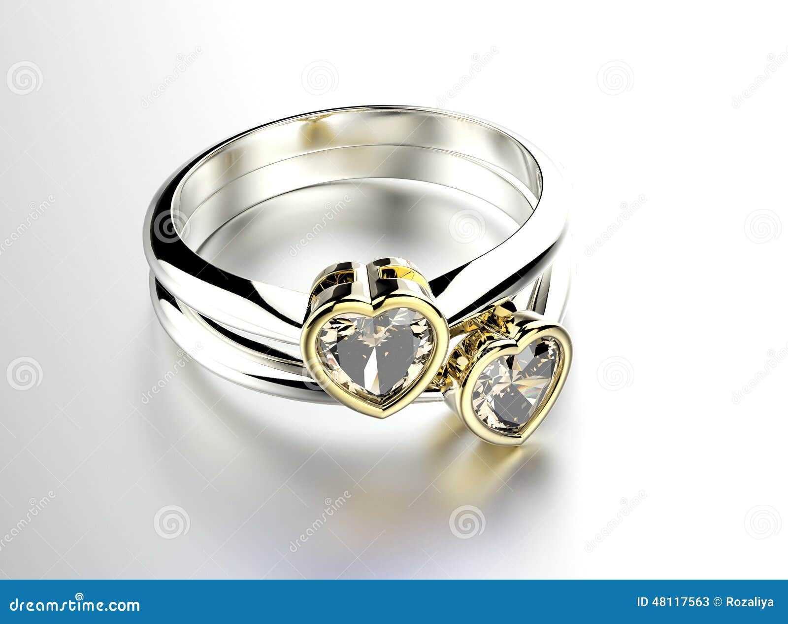 Ring Mit Diamanten Mode-Schmuckhintergrund Stockbild - Bild von inneres ...