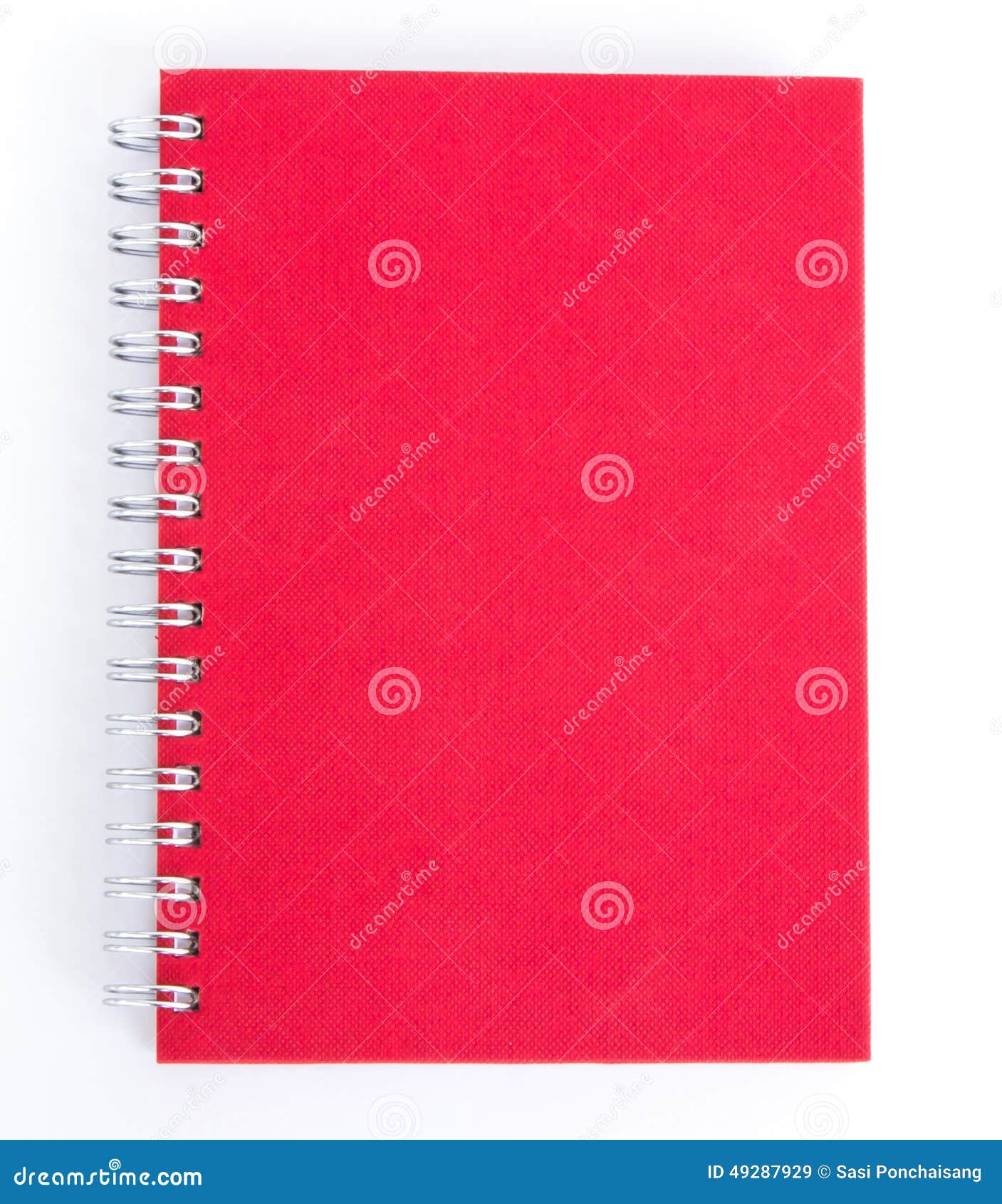 Ring Notebook with Red Cover Stock Image - Image of desktop, digital ...