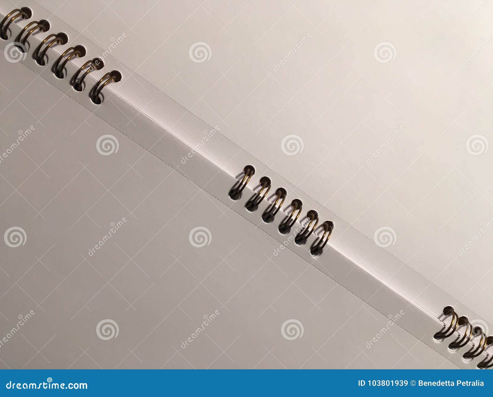 Ring Notebook with White Papers Stock Image - Image of paper, ring ...