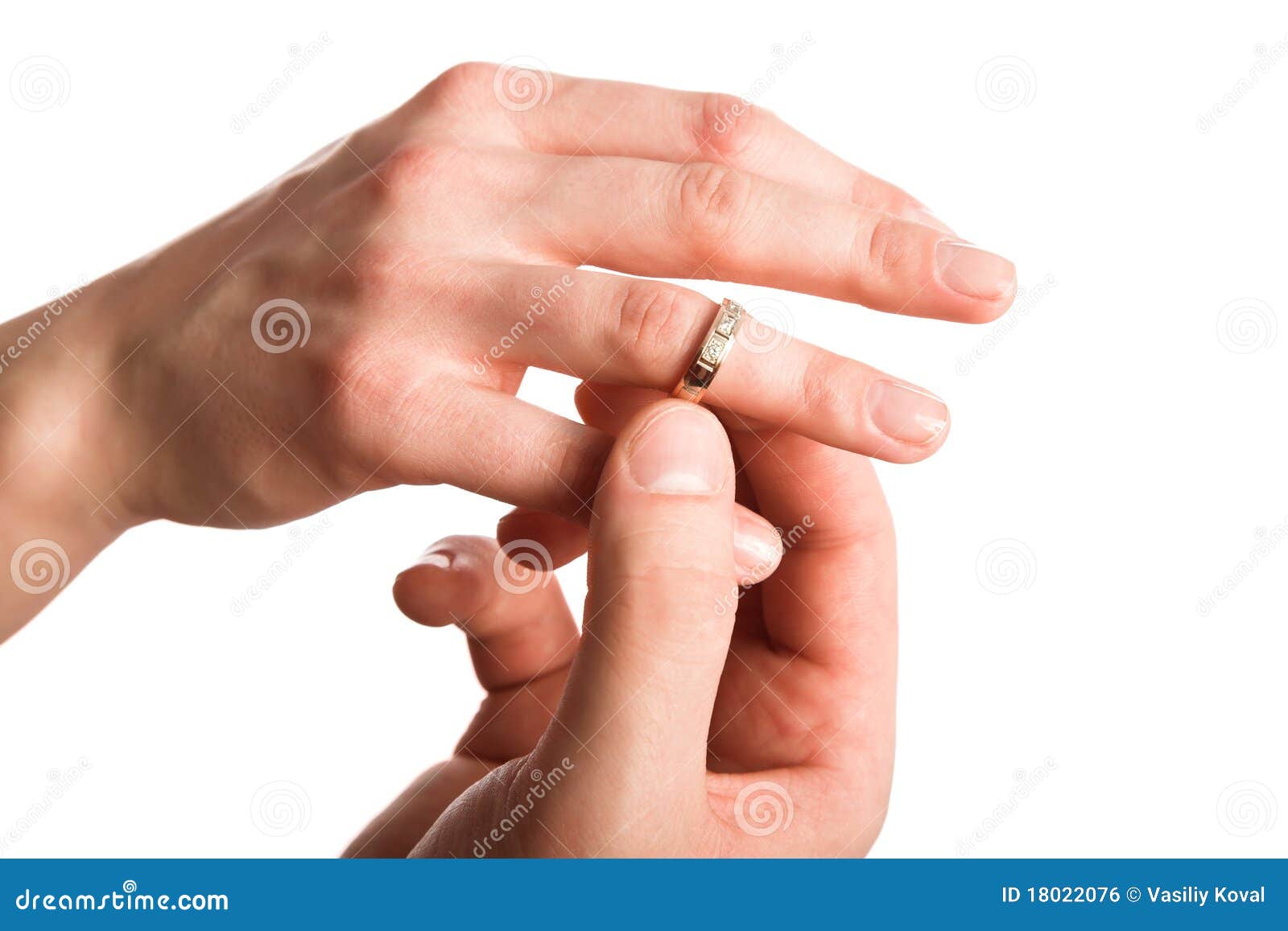 Ring Op De Close-up Van De Bruid Van De Vinger Stock Foto - Image of ...