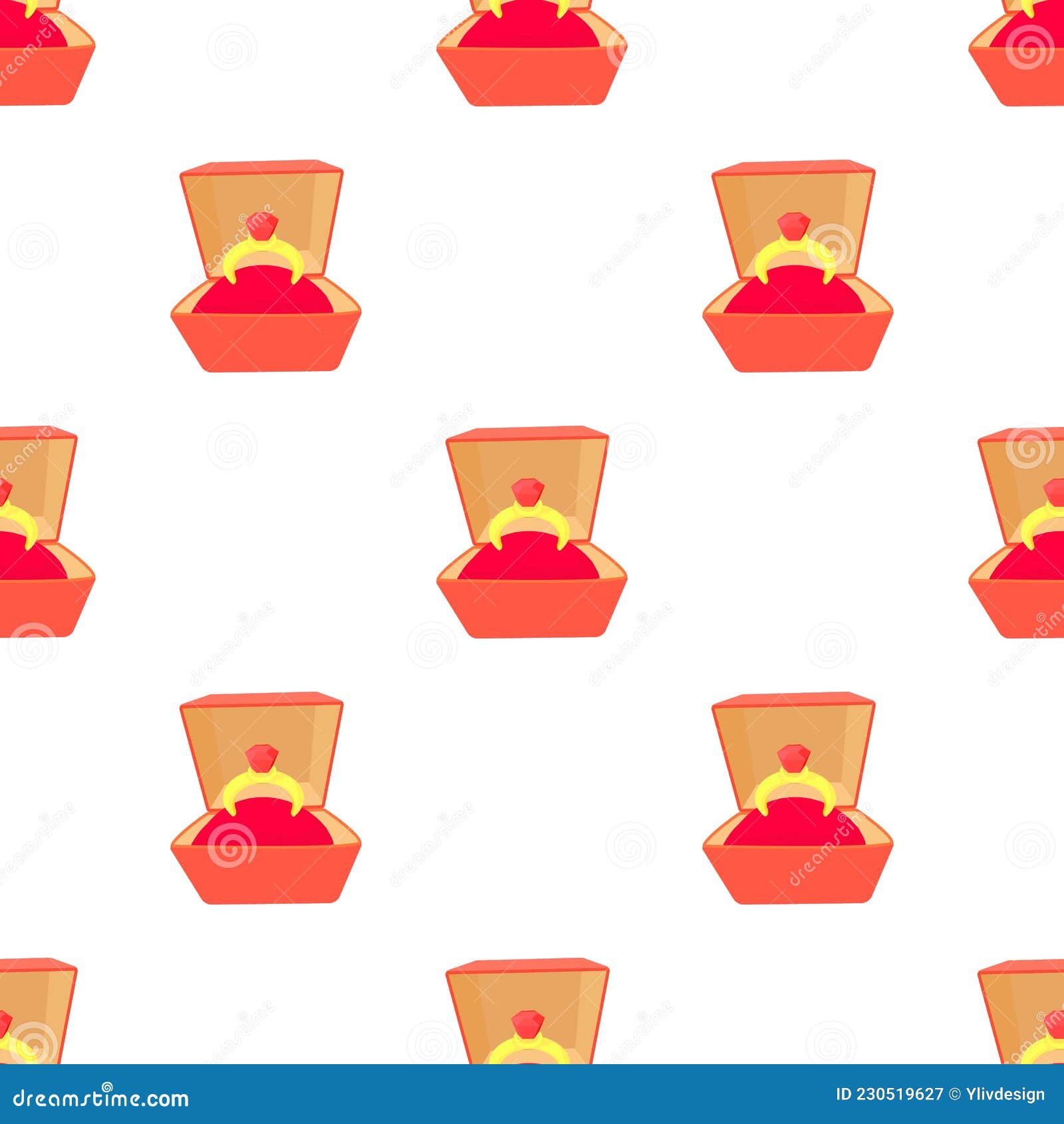 Ring Pattern Seamless Vector Stock Vector - Illustration of present ...