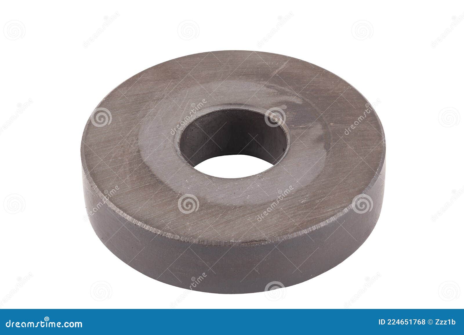Ring Permanent Magnet Isolated on White Background Stock Photo - Image ...