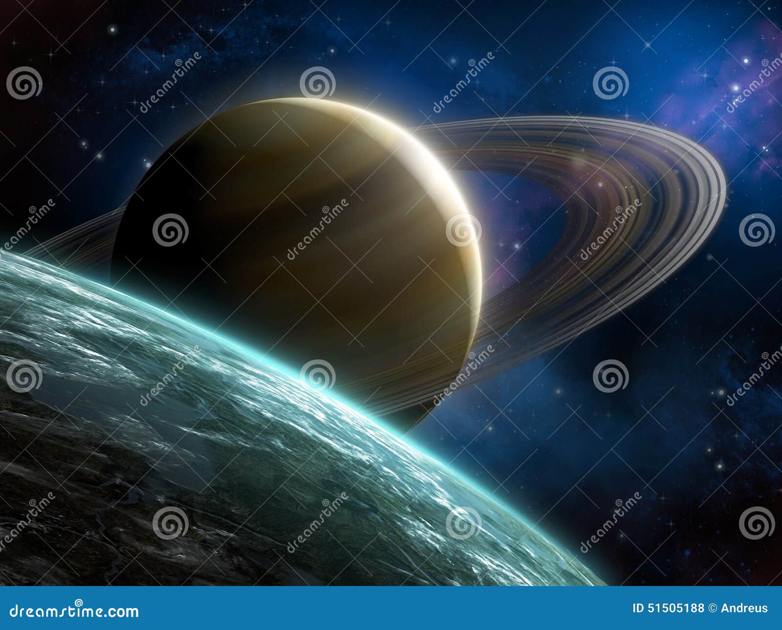 Ring planet stock illustration. Illustration of beautiful - 51505188