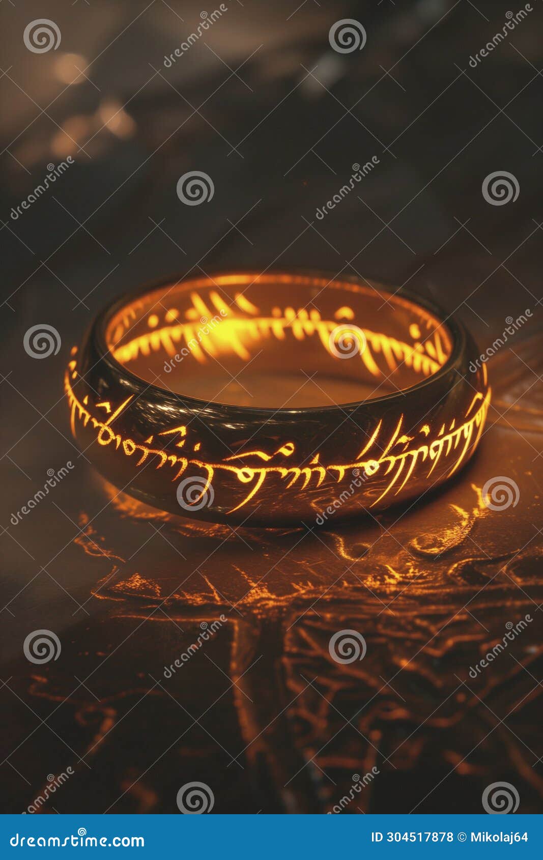 Ring of Power from Lord of the Rings Stock Illustration - Illustration ...