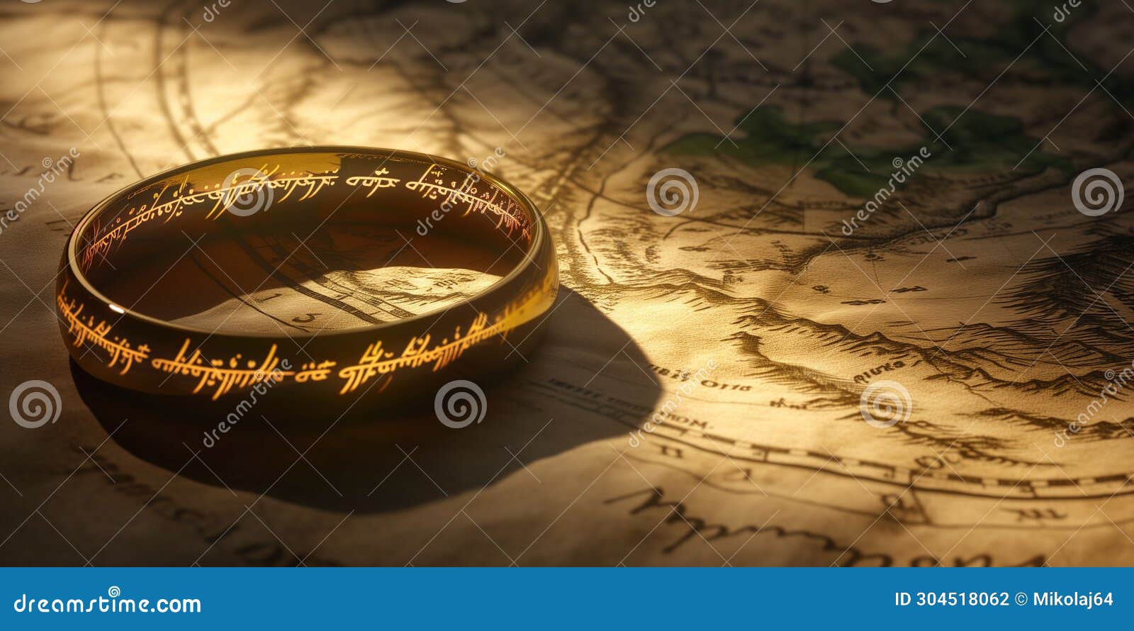 Ring of Power from Lord of the Rings Stock Photo - Image of golden ...