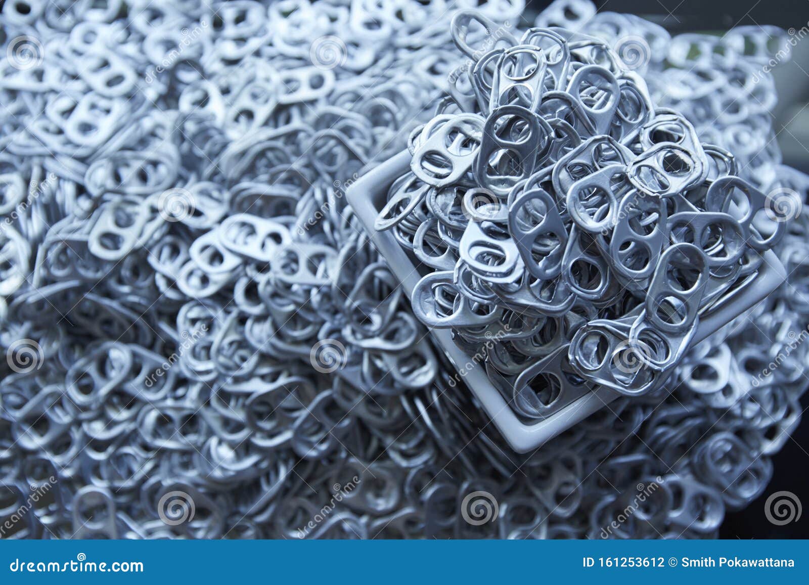 Ring pull aluminum of cans stock photo. Image of abstract - 161253612