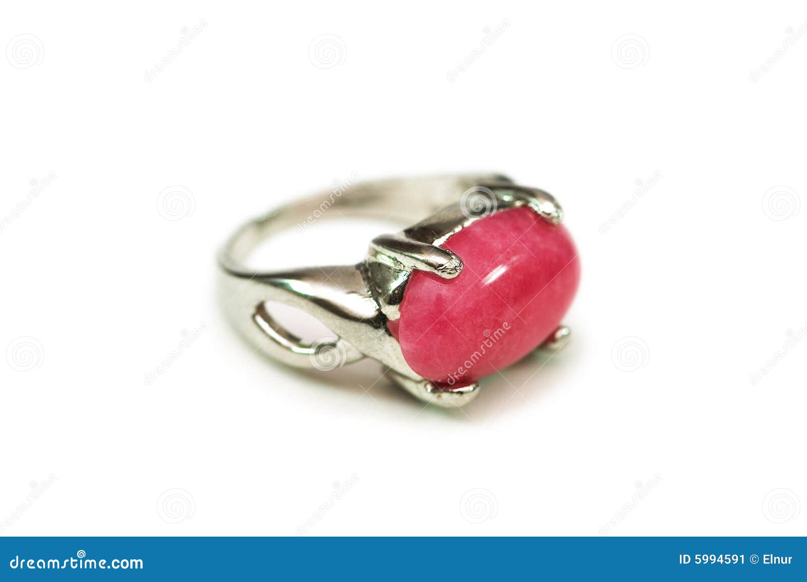 Ring with Red Stone Isolated Stock Image - Image of golden, decoration ...