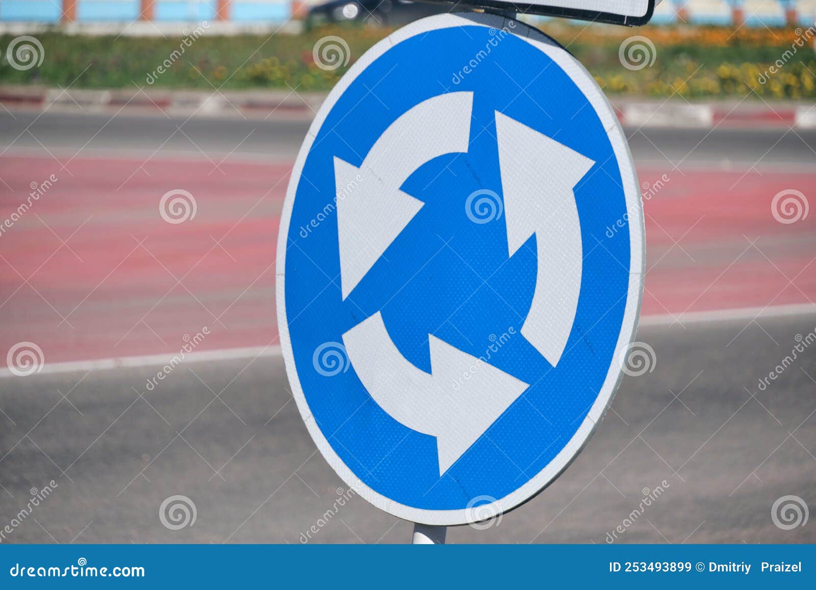 Ring Road Sign Rules of Road Stock Image - Image of symbol, whirl ...