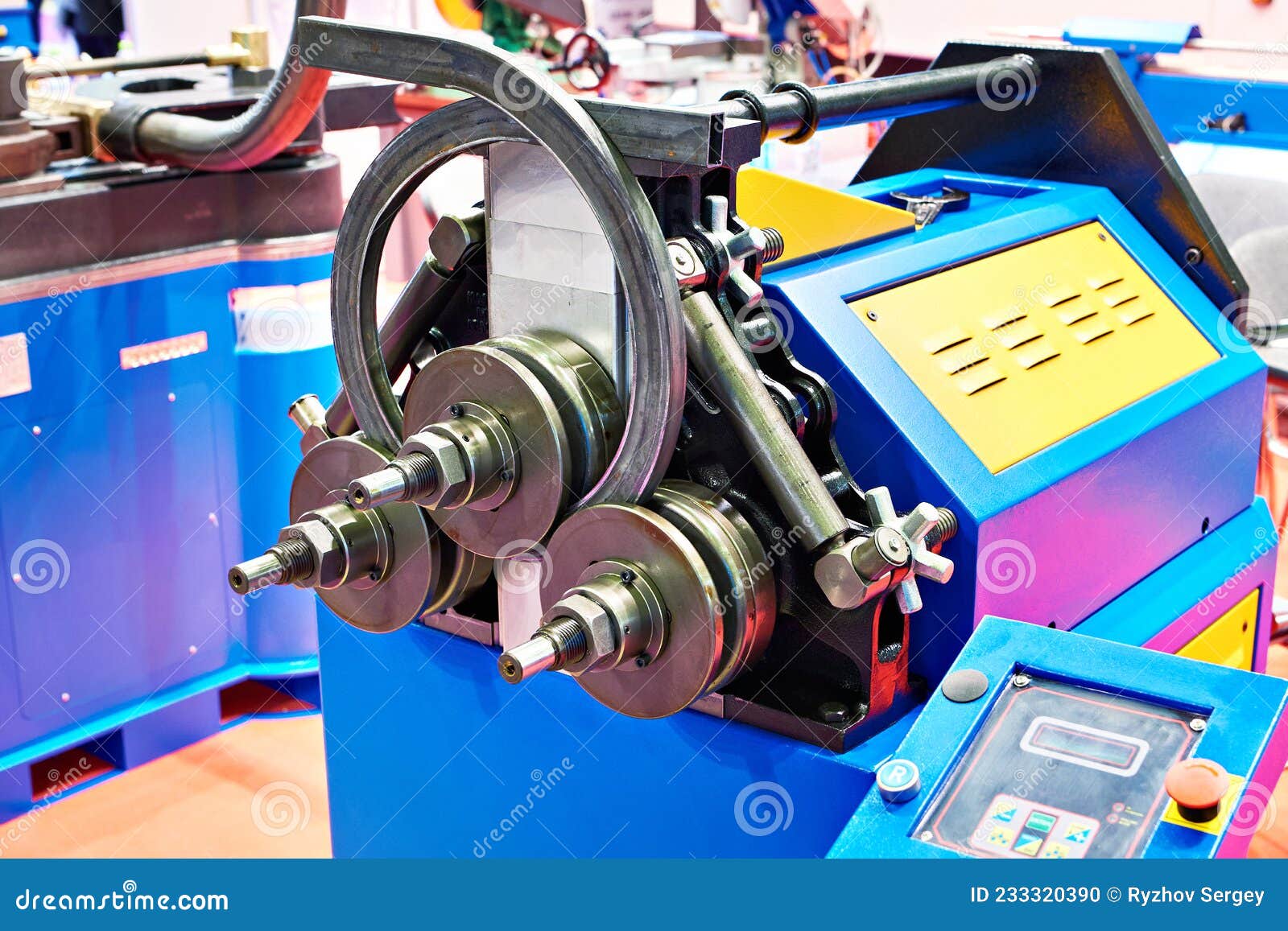 Ring Roller Bending Machine Stock Photo - Image of folding, bender ...