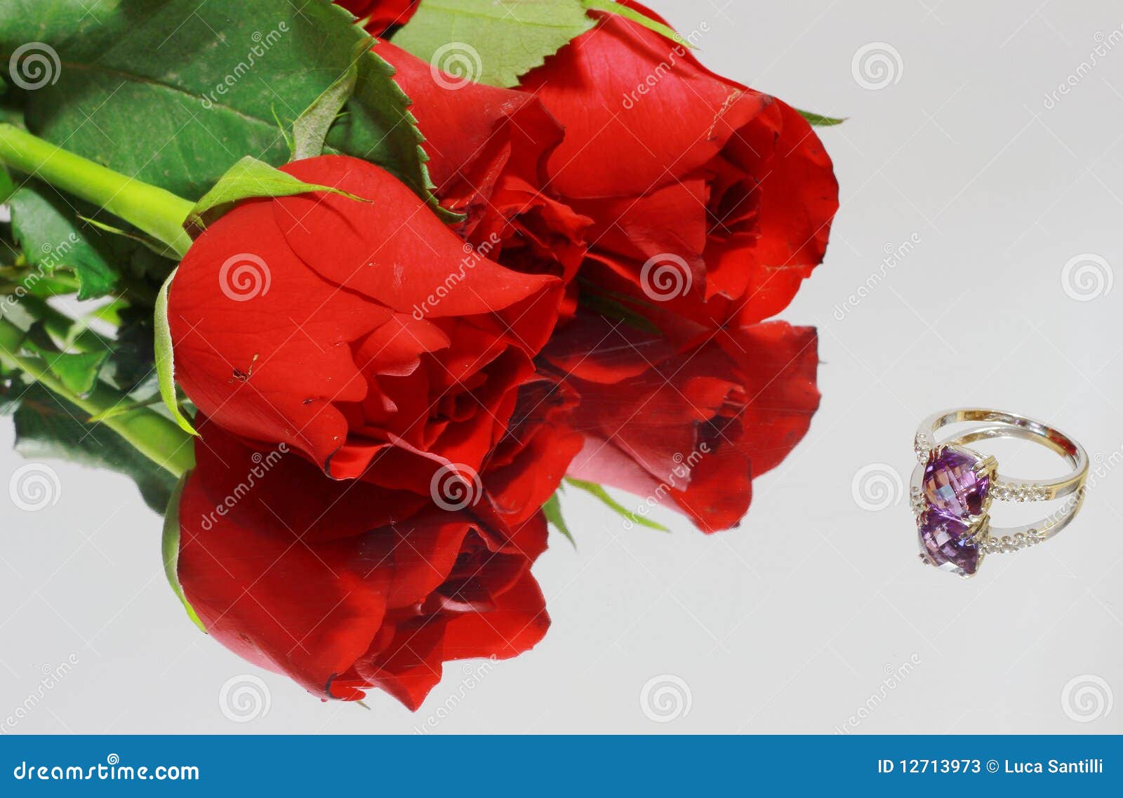 Ring and rose stock image. Image of gold, abstract, gift - 12713973