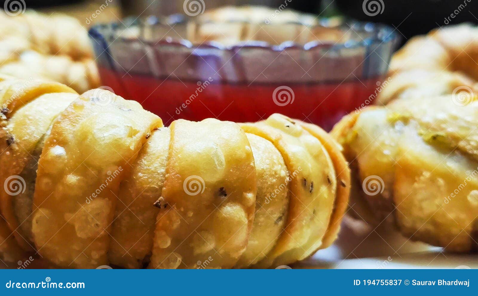 Ring samosa stock image. Image of crisp, antipasti, food - 194755837