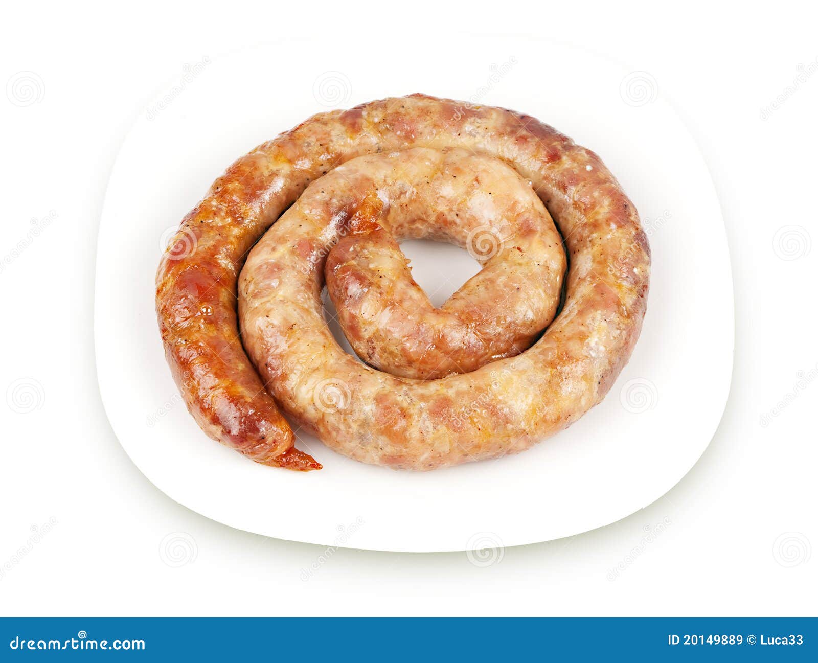 Ring sausage fried stock image. Image of fried, bacon - 20149889