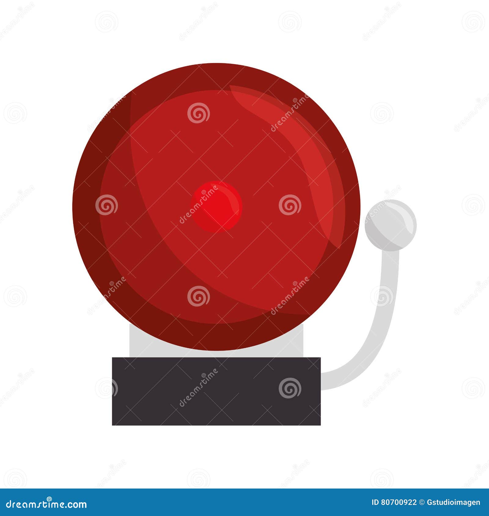 Ring school alarm icon stock vector. Illustration of isolated - 80700922