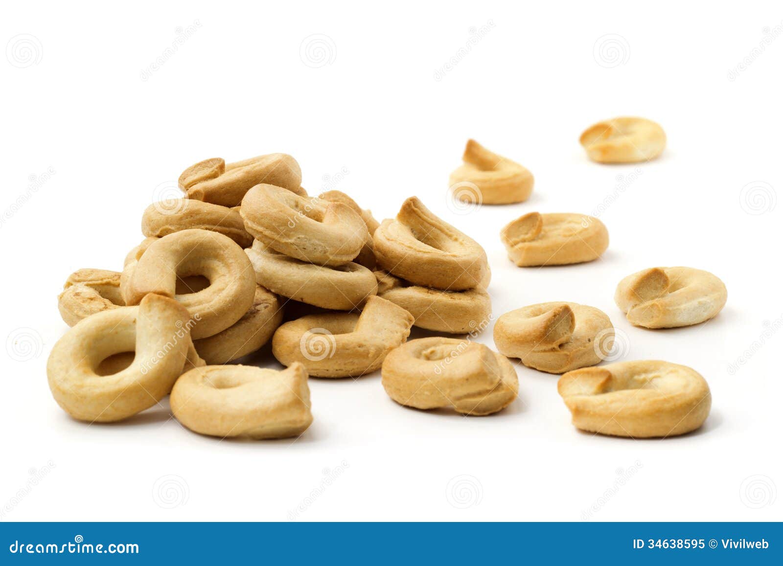 Ring shaped biscuits stock image. Image of bakery, fragrant - 34638595