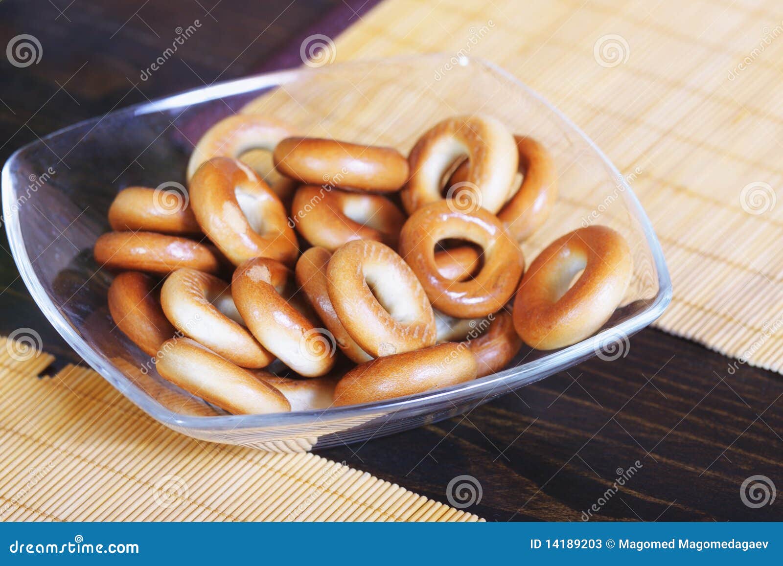 Ring Shaped Crackers in Bowl Stock Image - Image of shaped, bakery ...