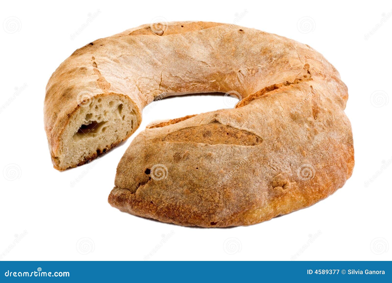 Ring-shaped Italian Bread Loaf Stock Image - Image of wheat, loaf: 4589377