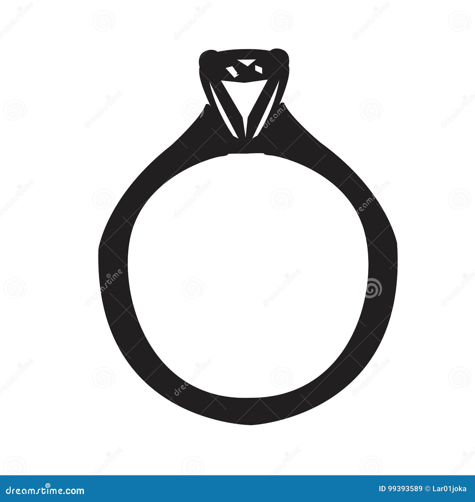 Ring Silhouette Illustration Stock Vector - Illustration of fashion ...