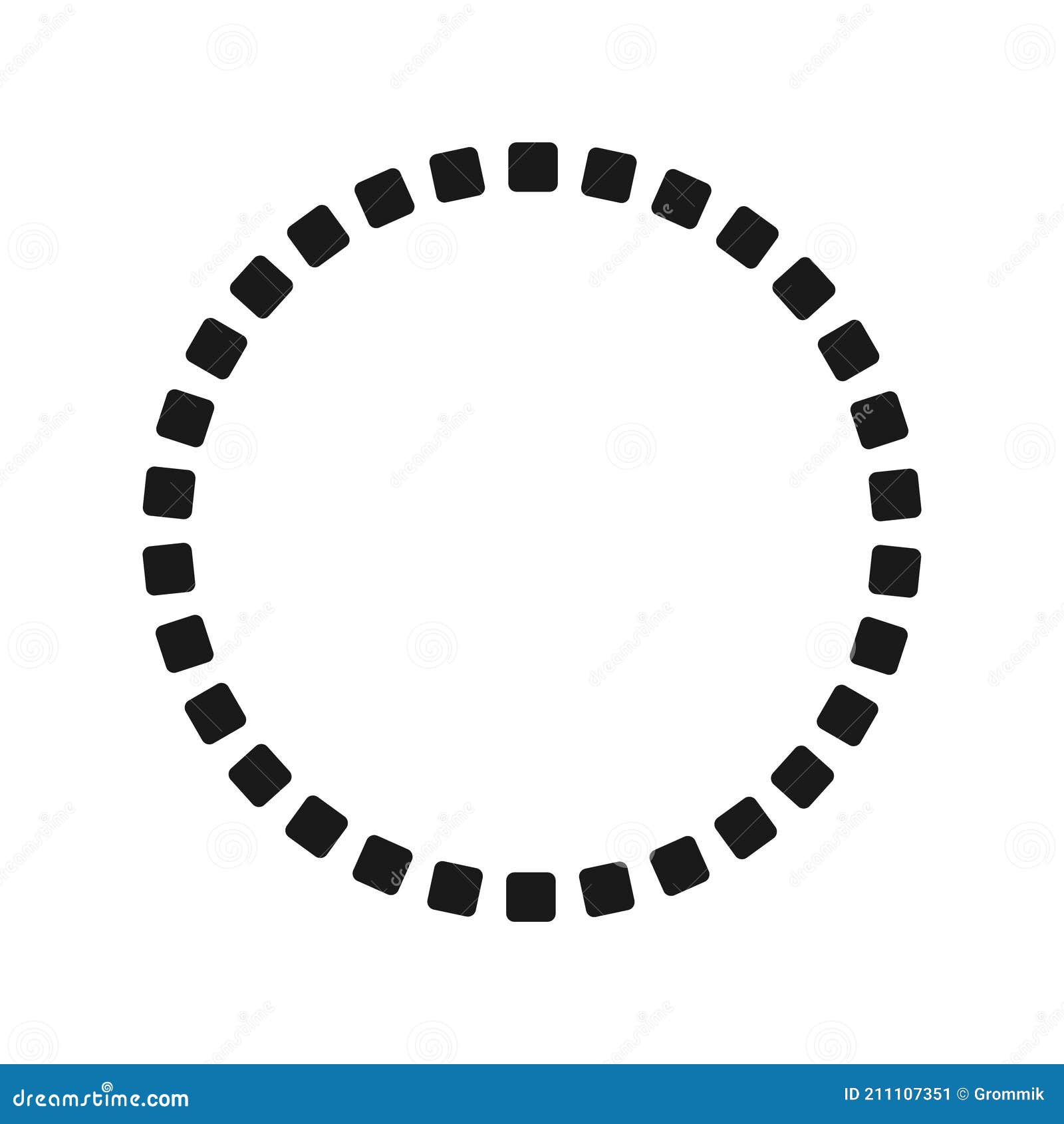 Ring of Squares. Vector Illustration for Design Stock Vector ...