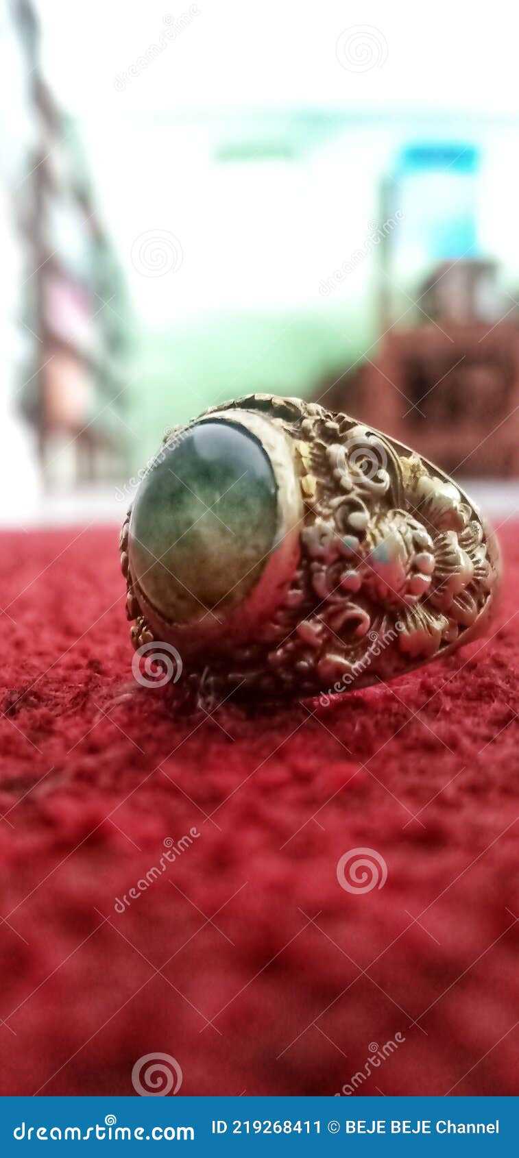 Ring Stone, Bali Style stock image. Image of ring, accesories - 219268411