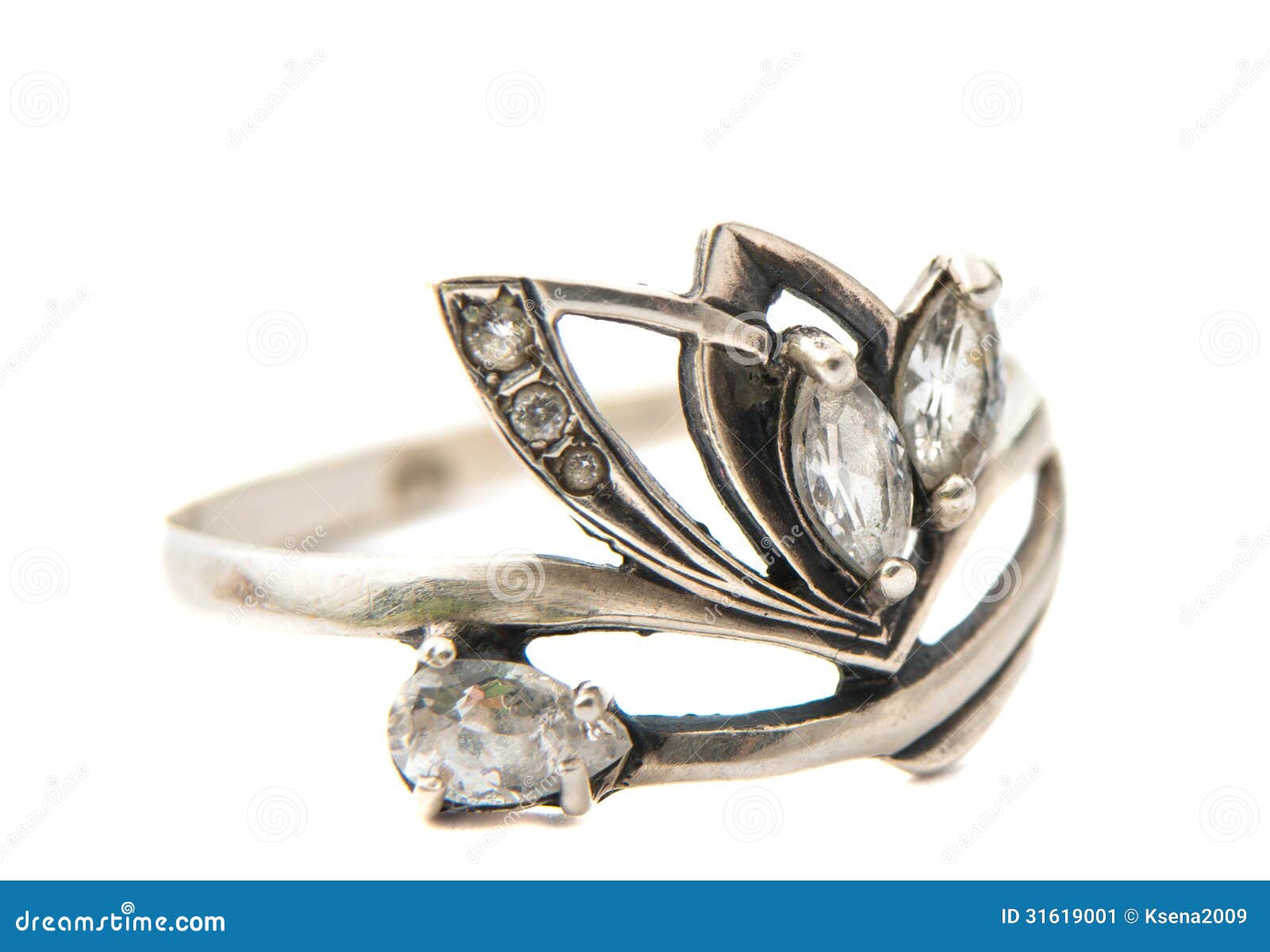 Ring with a stone stock image. Image of jewelery, gold - 31619001