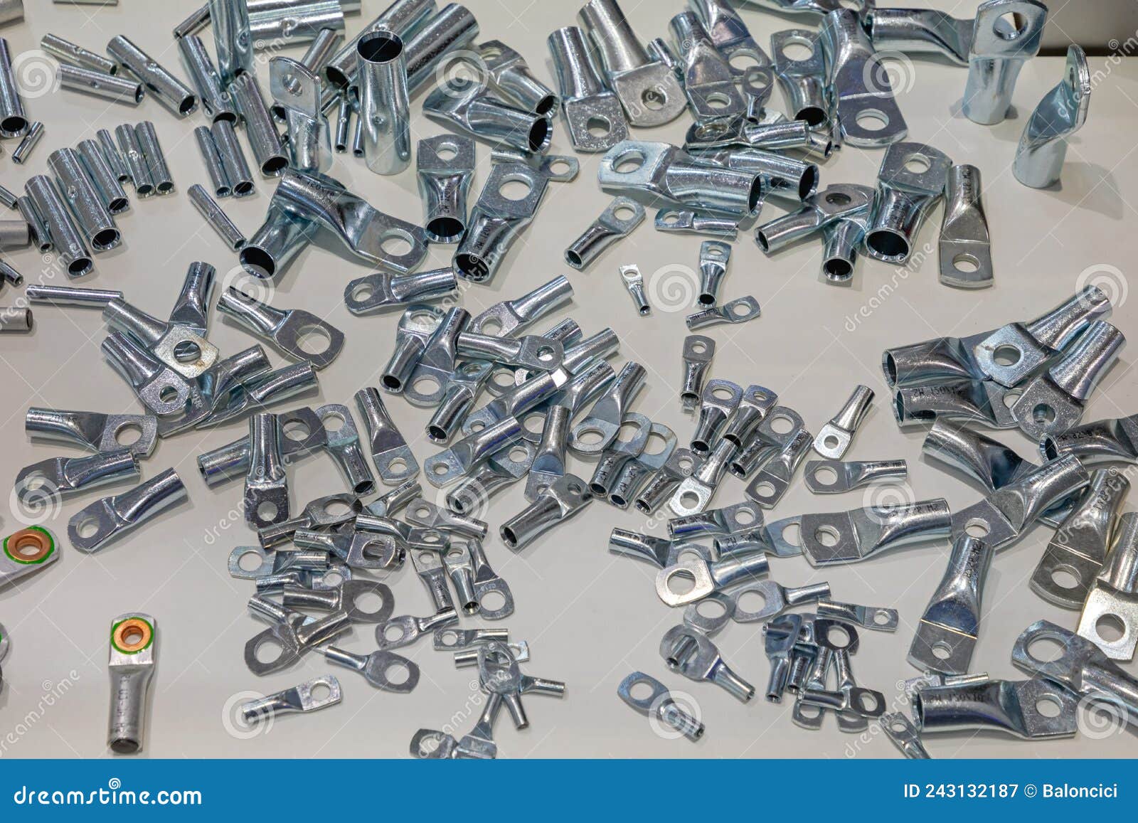 Ring Terminals Connectors stock image. Image of connection - 243132187