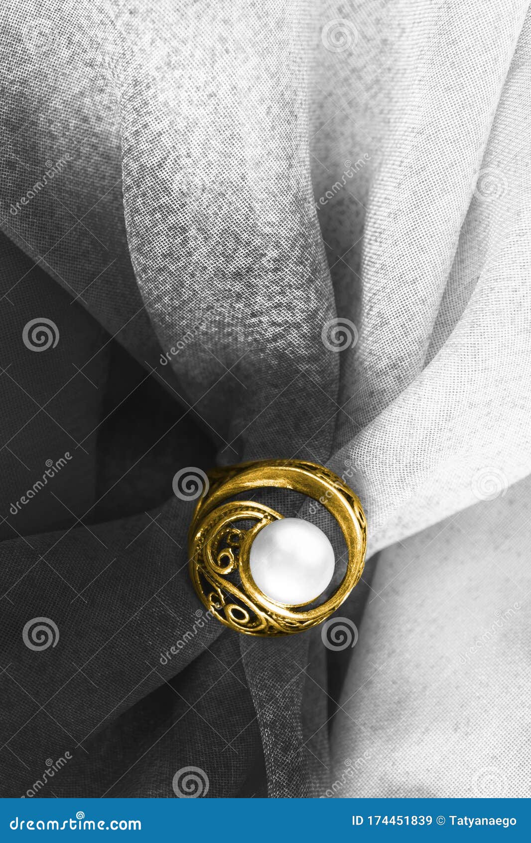 Ring on textile background stock image. Image of fabrics - 174451839