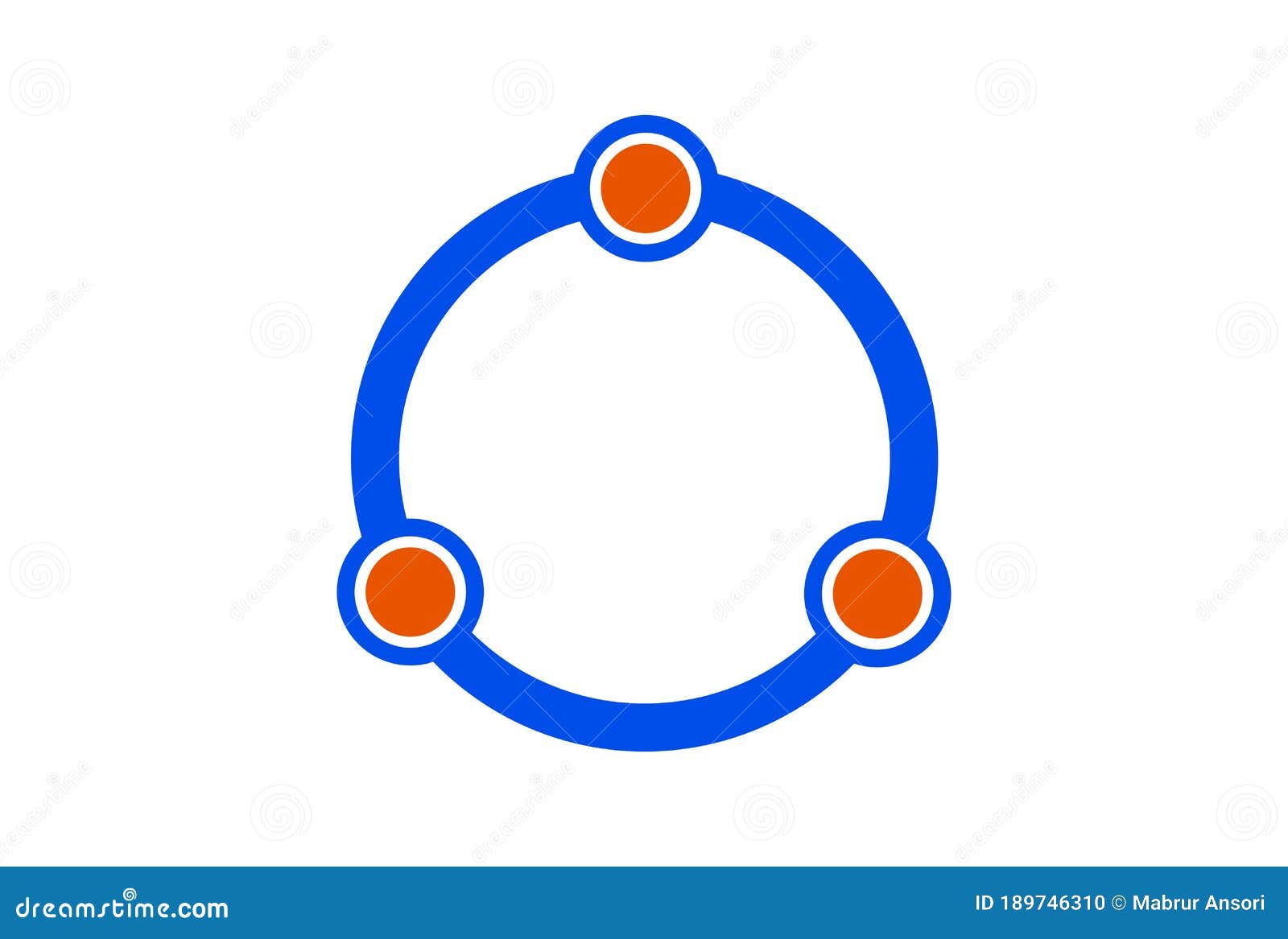 Ring three angle logo icon stock illustration. Illustration of creative ...